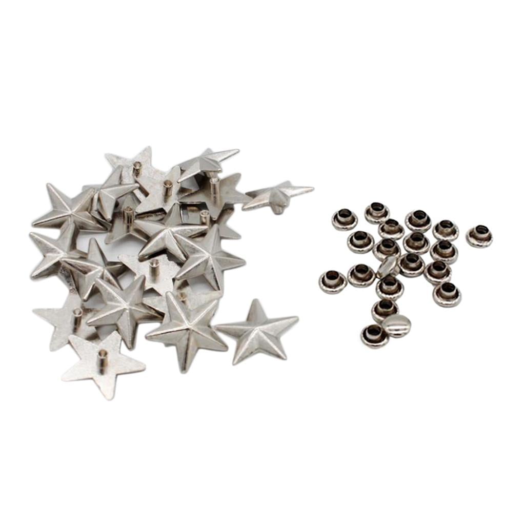 20 Set Leathercraft Rivets Double Rivet Metal Studs Leather Decoration ...