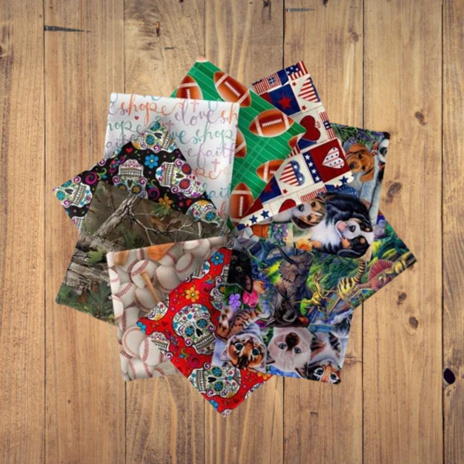 10 Fat Quarters - Assorted David Textiles Fat Quarter Bundle - Walmart.com