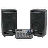 Samson Expedition XP800 800w Portable 8" PA DJ Speaker System+Dual ...