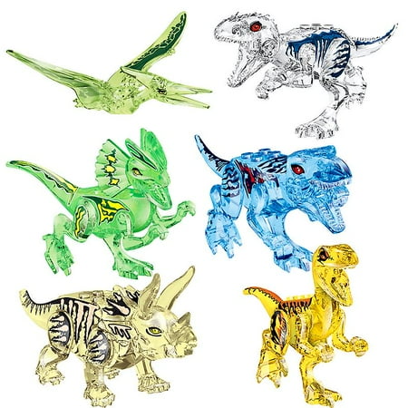 Jurassic Dinosaur World Building Blocks Series Velociraptor T-rex ...