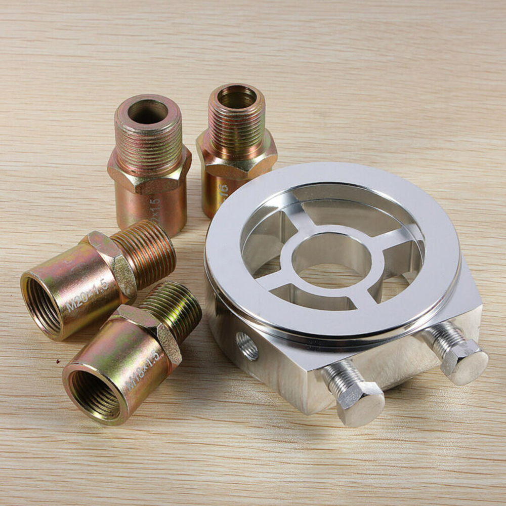 Oil Pressure Gauge Filter Sandwich Adapter Plate 1 8 Npt Temperature Oil Pressure Gauge Filter Sandwich Adapter Plate 1 8 Npt Temperature