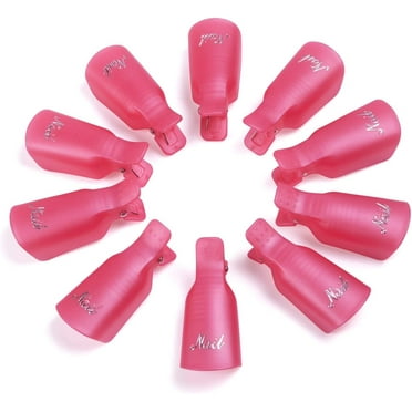 Nail Remover Clip Set Nail Art Soak Off Cap 10 Pcs Acrylic Nail ...