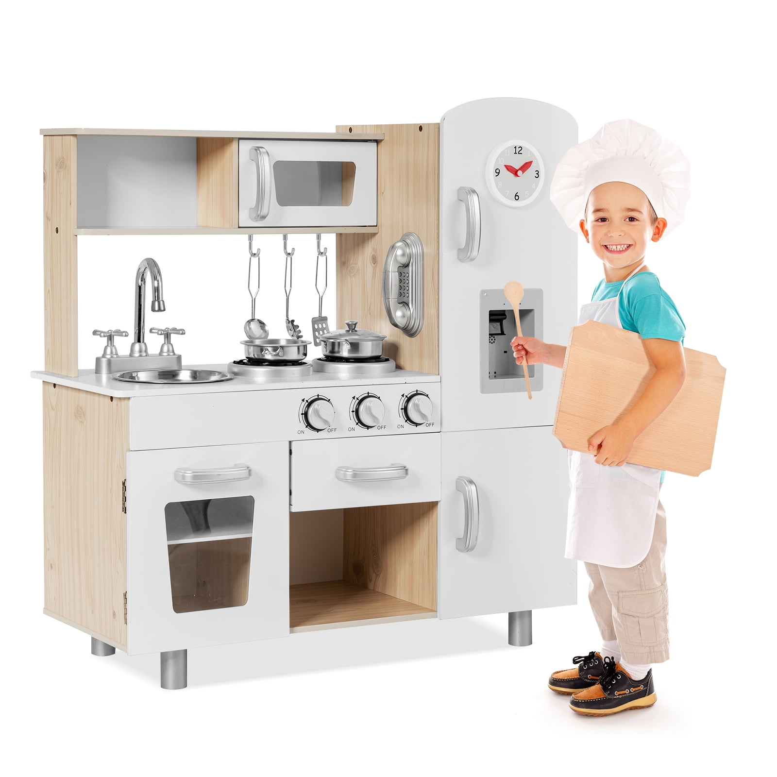 Click here for Patiojoy Kids Play Kitchen Toys With Matching Cook... prices