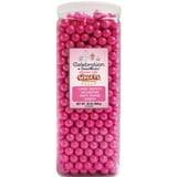 Sweetworks Celebrations Shimmer Bright Pink Candy Sixlets Jar, 30 Oz ...