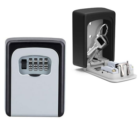 TILIYHELLO Wall Mounted Key Box, Combination Lock Box for House Keys ...