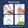 6PCS Effortless Poop Bag Clip Secure Leash Attachment for Walking Easy ...
