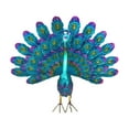 Simulation Peacock Figurines Garden Art Sculptures Decorative Lifelike ...
