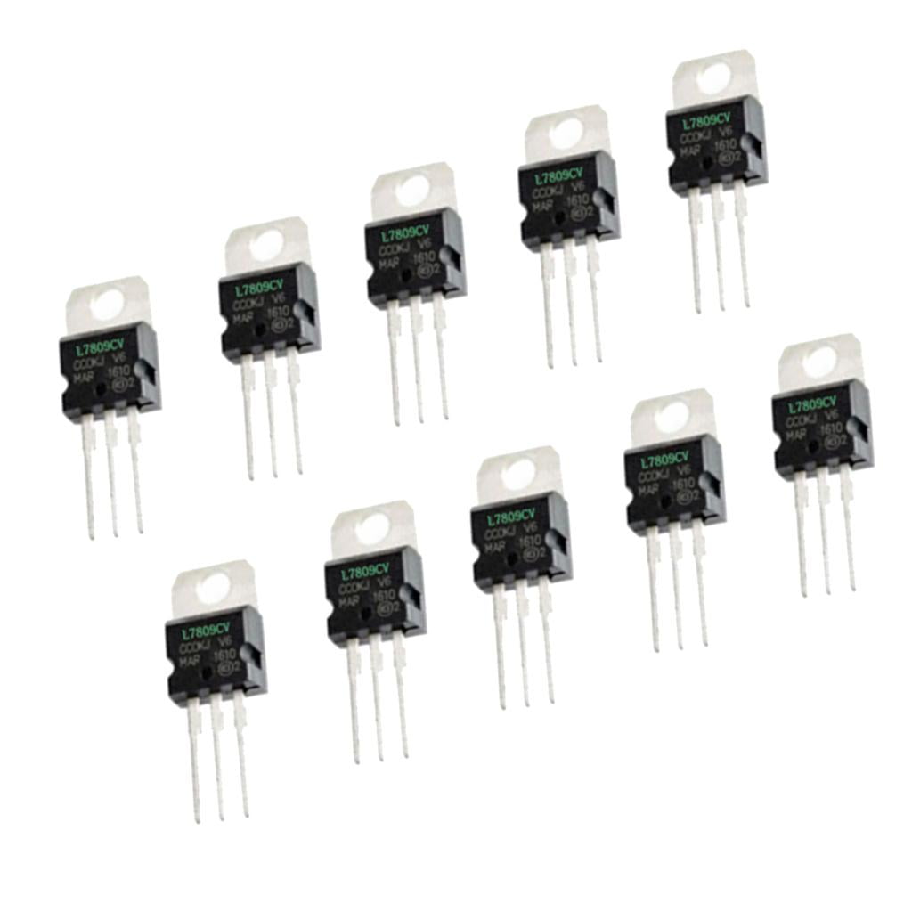 10 pieces L7809 IC TO 220 terminals voltage regulator voltage regulator ...