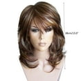 Gzwccvsn Medium Side Highlighted Synthetic Wig, Layered, Slightly ...