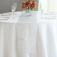 BalsaCircle 12x108 in Silver Metallic Tinsel Polyester Table Runner ...