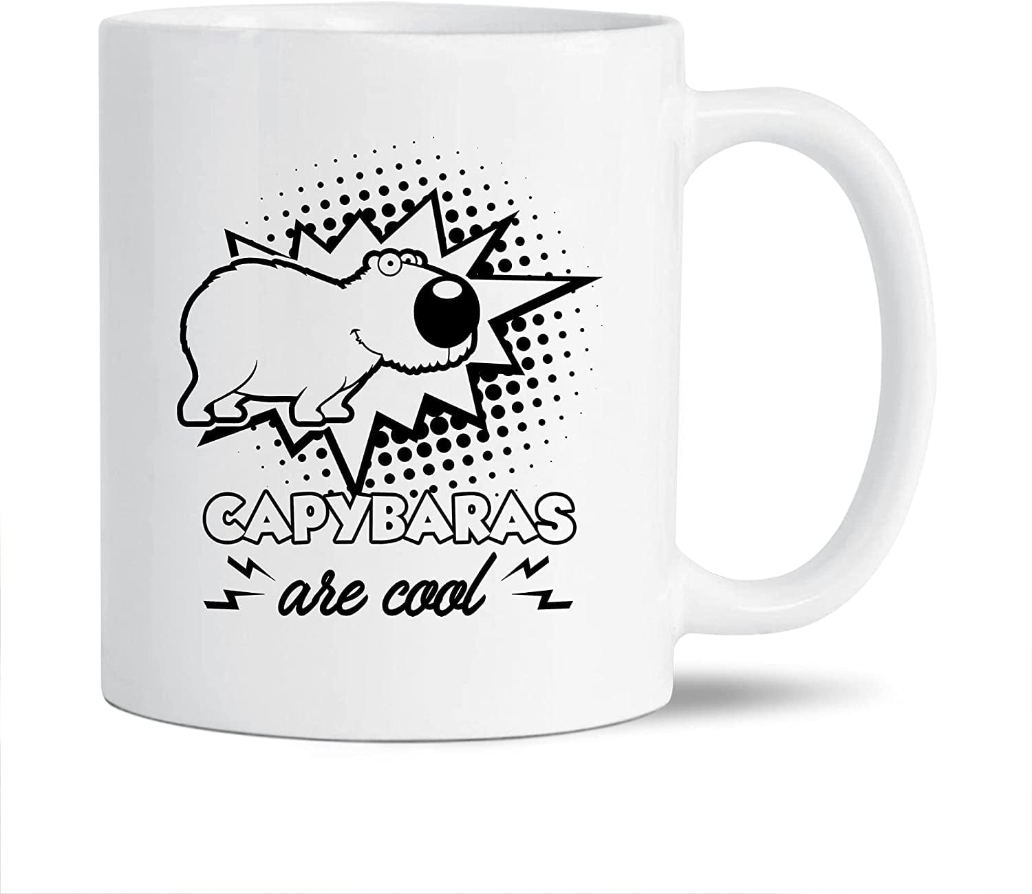 Awesome Capybaras Are Cool Pottery Coffee Mug, Capybara Tea Mug ...