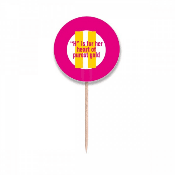 Mother Loves Great Art Deco Fashion Toothpick Flags Round Labels Party ...