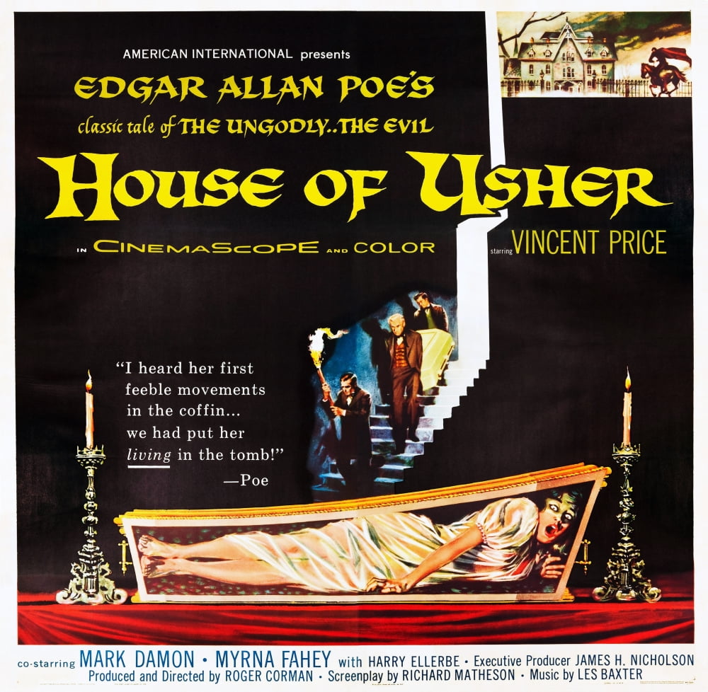 House Of Usher (Aka The Fall Of The House Of Usher) 1-Sheet Poster Art ...