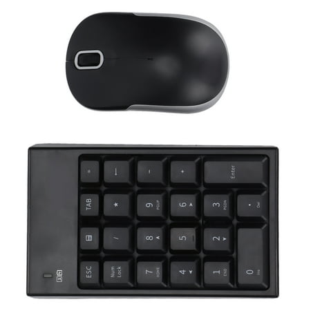 Wireless Mouse Keypad Combo, Mute Keyboard Mouse Portable Plug And Play ...