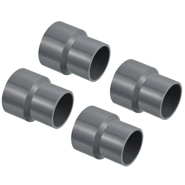 Uxcell 50x40mm PVC Reducer Pipe Fitting Straight Coupling Connector ...