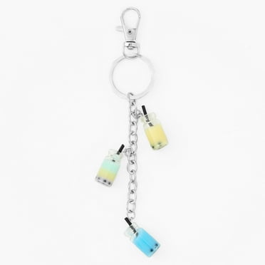 Claire's Pink Glitter Filled Butterfly Keychain - Walmart.com