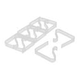 Unique Bargains Home Picnic Clear Plastic Spring Tablecover Clamp Table ...