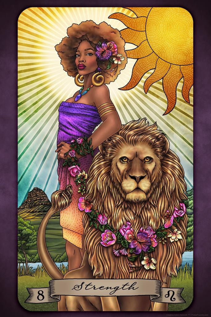 Laminated Strength Tarot Card by Brigid Ashwood Luminous Tarot Deck ...