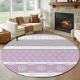 5ft Round Rug Farm Fruits Area Rugs for Living Room Bedroom Washable ...
