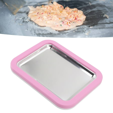Ice Cream Roller Plate, Anti Griddle Pan With 2 Spatulas 1L Capacity ...