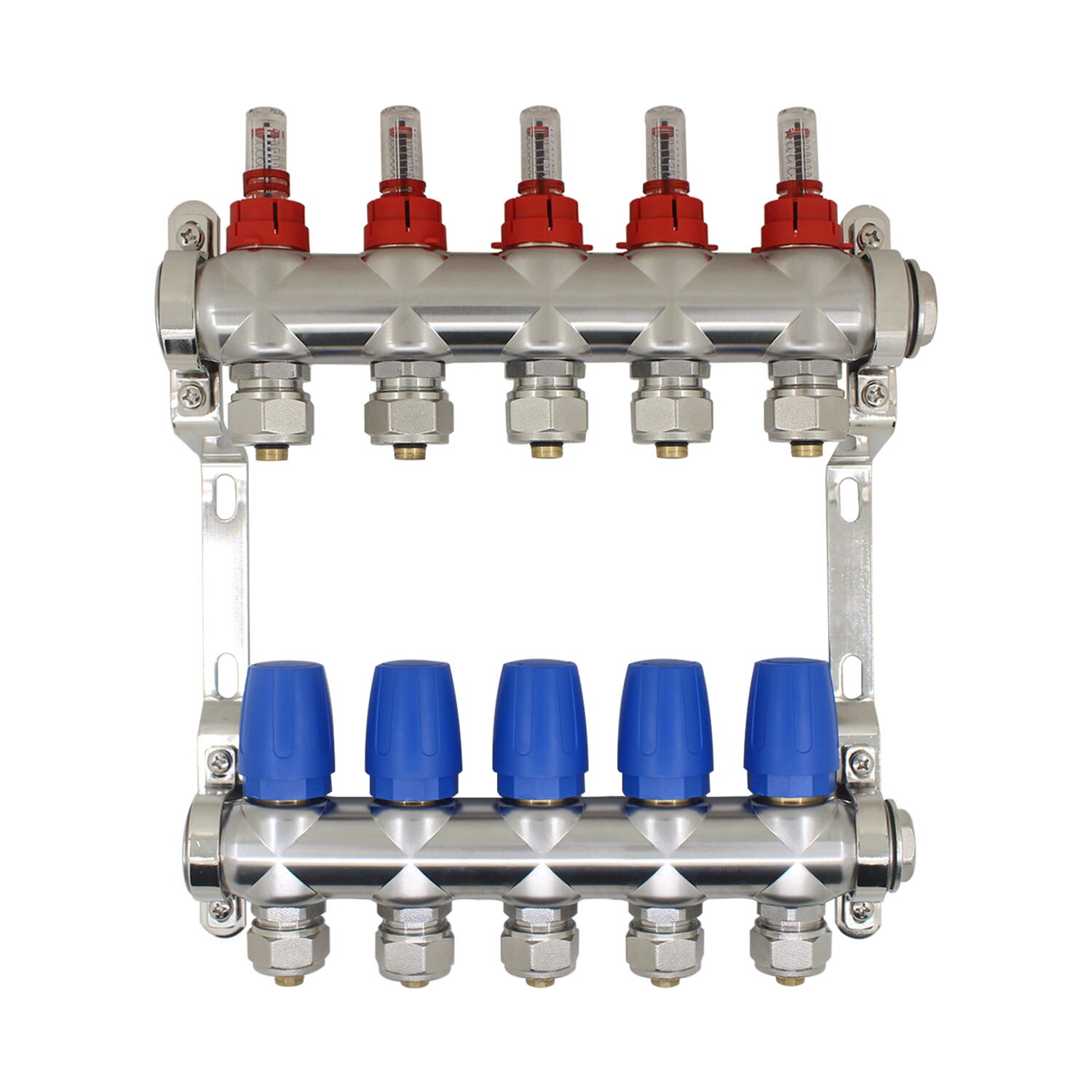 brass Radiant Floor Heating Manifold 4 Port--6 Port ufh underfloor ...