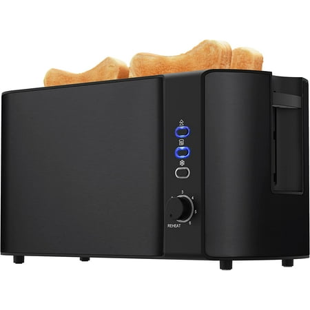 Toaster 4 Slice, 10‘’ Long Slot Toaster 2 Slice, Extra-Wide Stainless ...