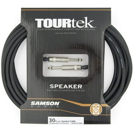 Samson SATSQ30 30-Feet Speaker Cable with 1/4-Inch Connector | Walmart ...