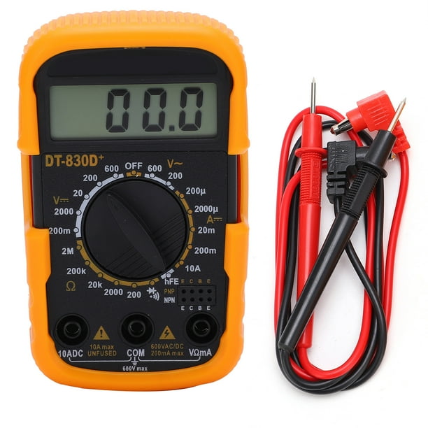 DT830D+Digital Multimeter Portable Manual Adjustment Voltage Tester for ...