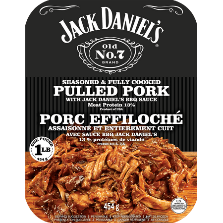 Jack Daniel's Pulled Pork, Fully Cooked, Ready to Heat, 16 oz Tray ...