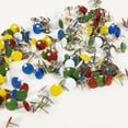 BAZIC Push Pins Color Flat Head Steel Thumb Tacks (150/pack), 24-Packs ...