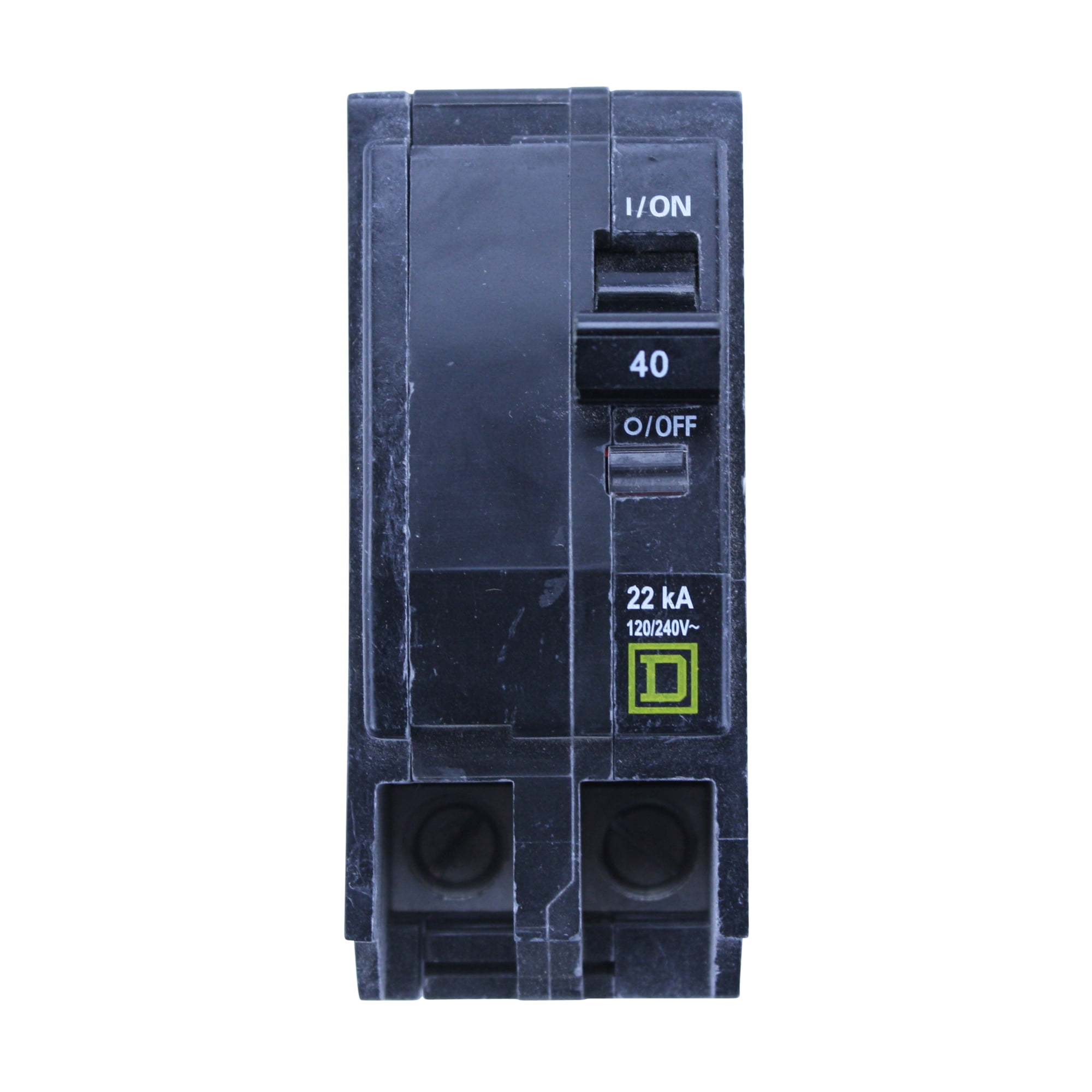 Square D QOB240VH 40A 240V 2P 120/240V 22KA Miniature Circuit Breaker ...