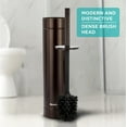 Brookstone Dark Bronze Metallic Toilet Bowl Cleaner Brush with Bristles ...