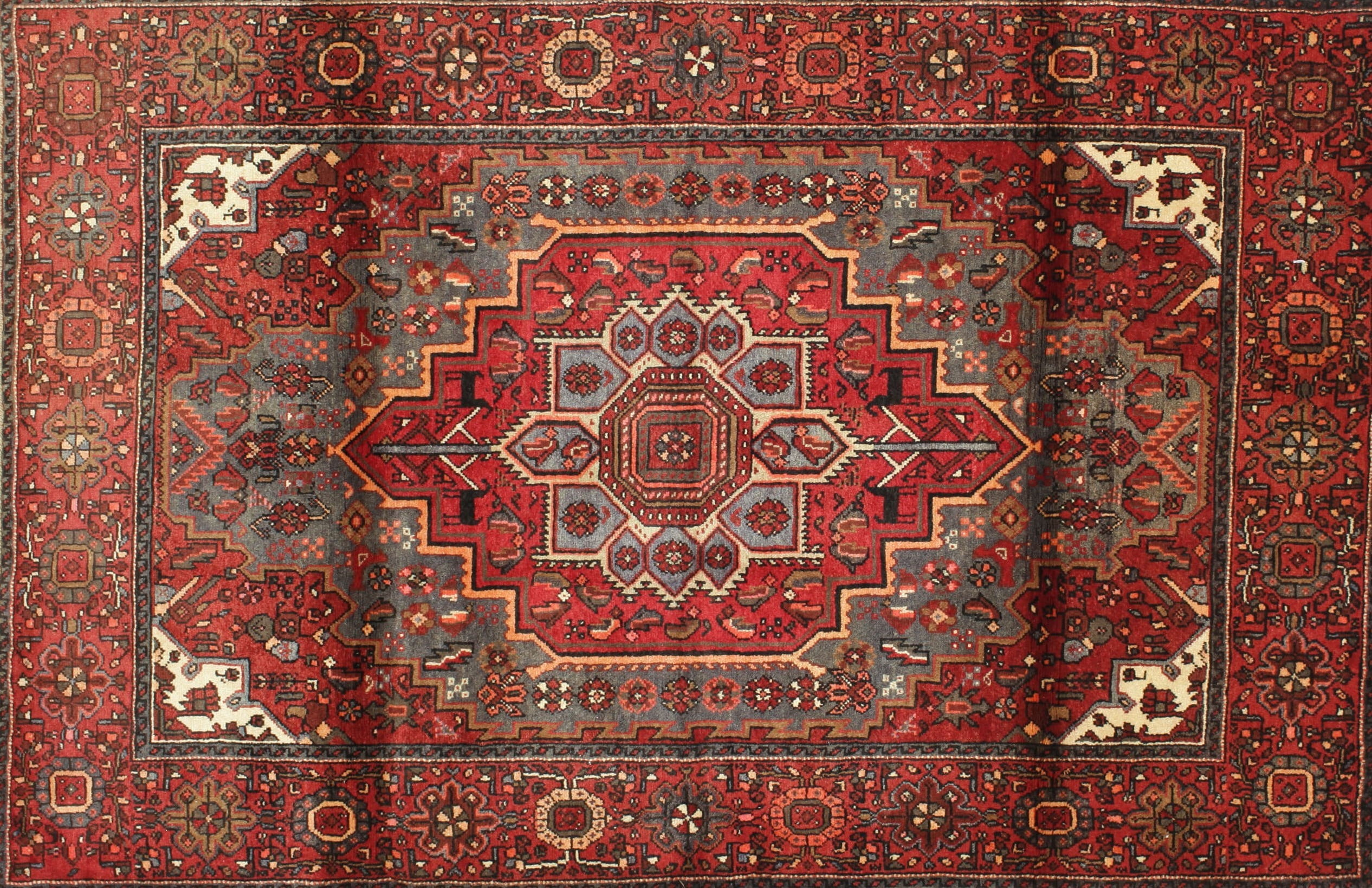 Ahgly Company Indoor Rectangle Traditional Red Persian Area Rugs, 2' x ...