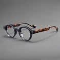 Classic Round Frame Eyeglasses, Tortoiseshell Temple Clear Lens Fashion ...
