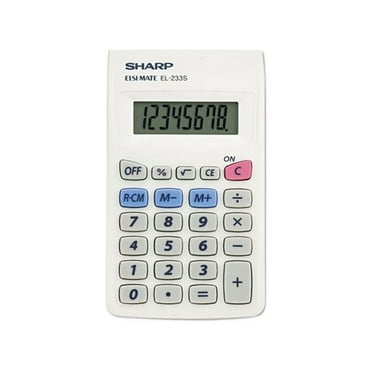Sharp Calculators, SHRELR297BBK, EL-R297BBK 12-Digit Extra Large ...