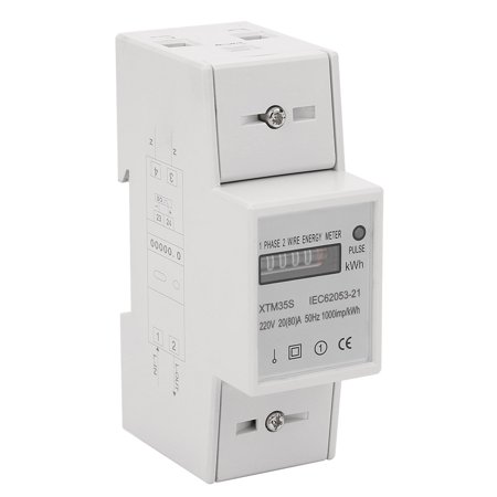 1 Phase Electric Meter, Din-Rail Energy Meter, Stable 1 Phase Din Rail ...