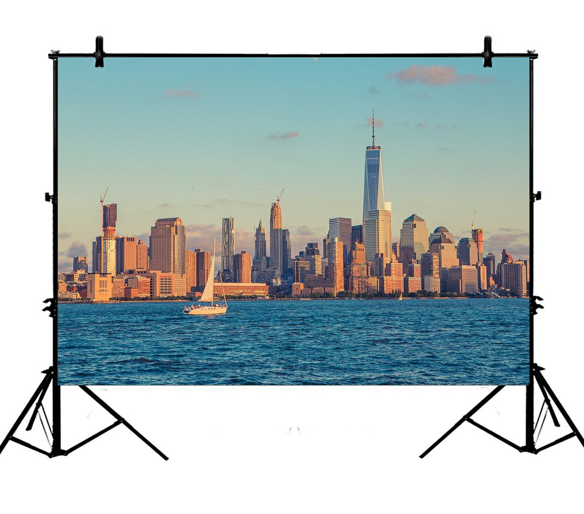 PHFZK 7x5ft Cityscape Backdrops, New York City Manhattan Skyline at ...