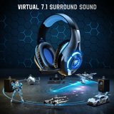 Beexcellent Gaming Headset, 7.1 Surround Sound Gaming Headphones with ...