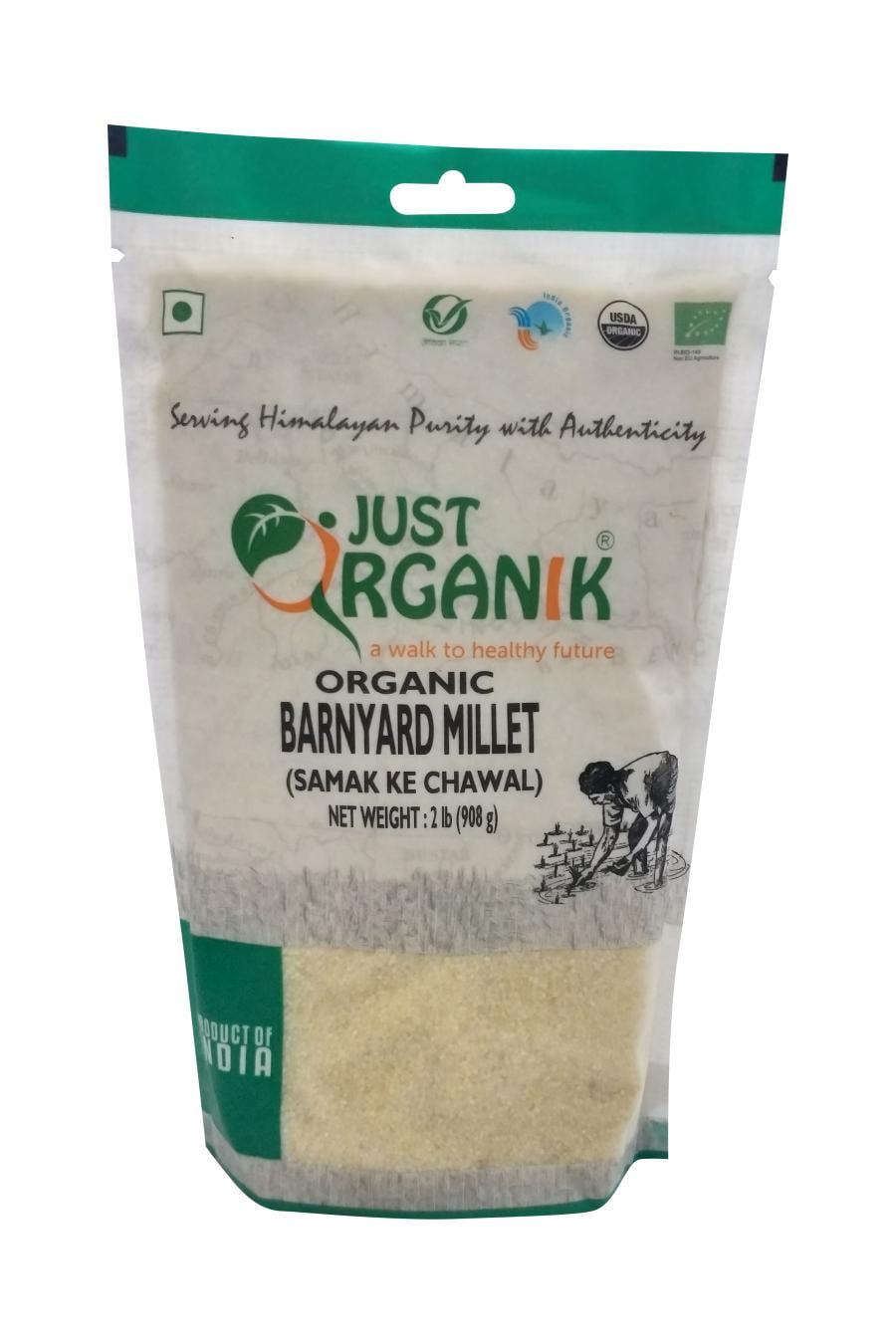 Just Organik Organic Barnyard Millet 2 lbs - Walmart.com