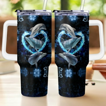 Leak-proof 40 oz Tumbler with Handle and Carrier Bag, Spill-proof ...