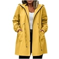 sckarle Waterproof Raincoat Women Outdoor Hiking Striped Lined Rain ...