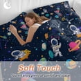 Cartoon Universe Space Duvet Cover Set Queen Size, Watercolor Earth ...