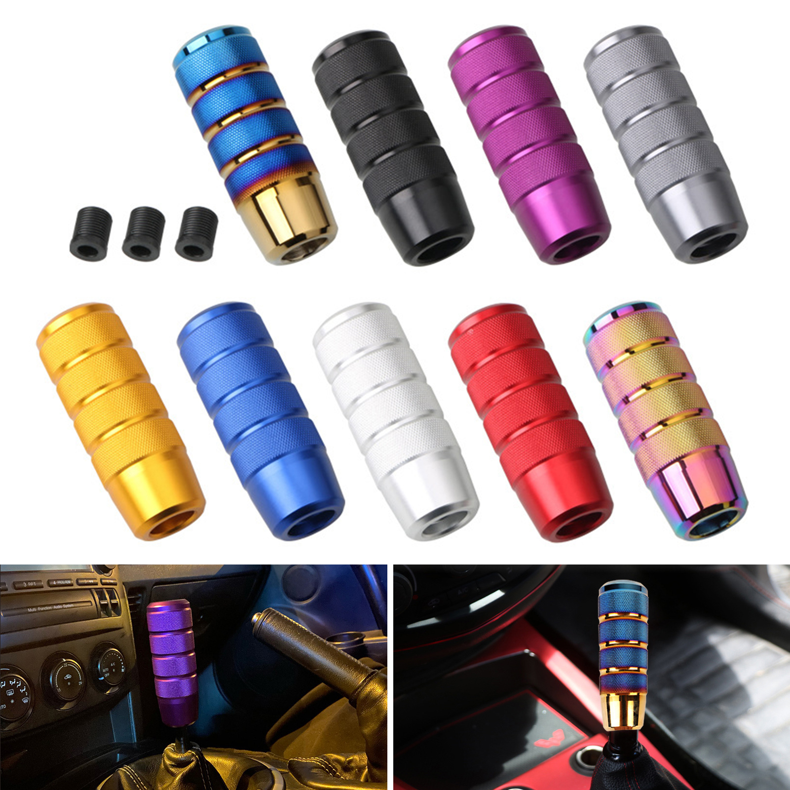 Anvazise Gear Shift Knob Strong Adaptability Anti-slip Rustproof ...
