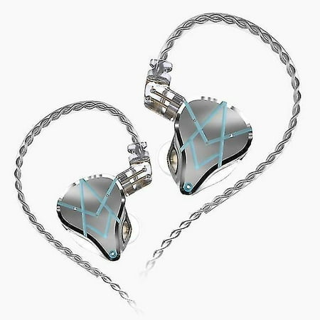 Silver Earphones 20 Balanced Armature Noise Cancelling Sport Headset ...