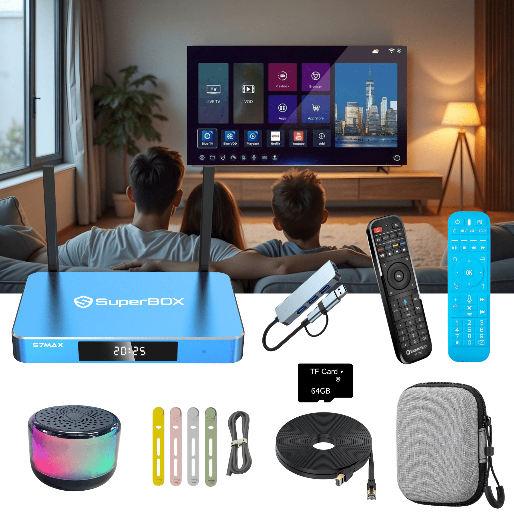 Click here for Superbox S7 Max Streaming Media Player 64 Gb Blue... prices