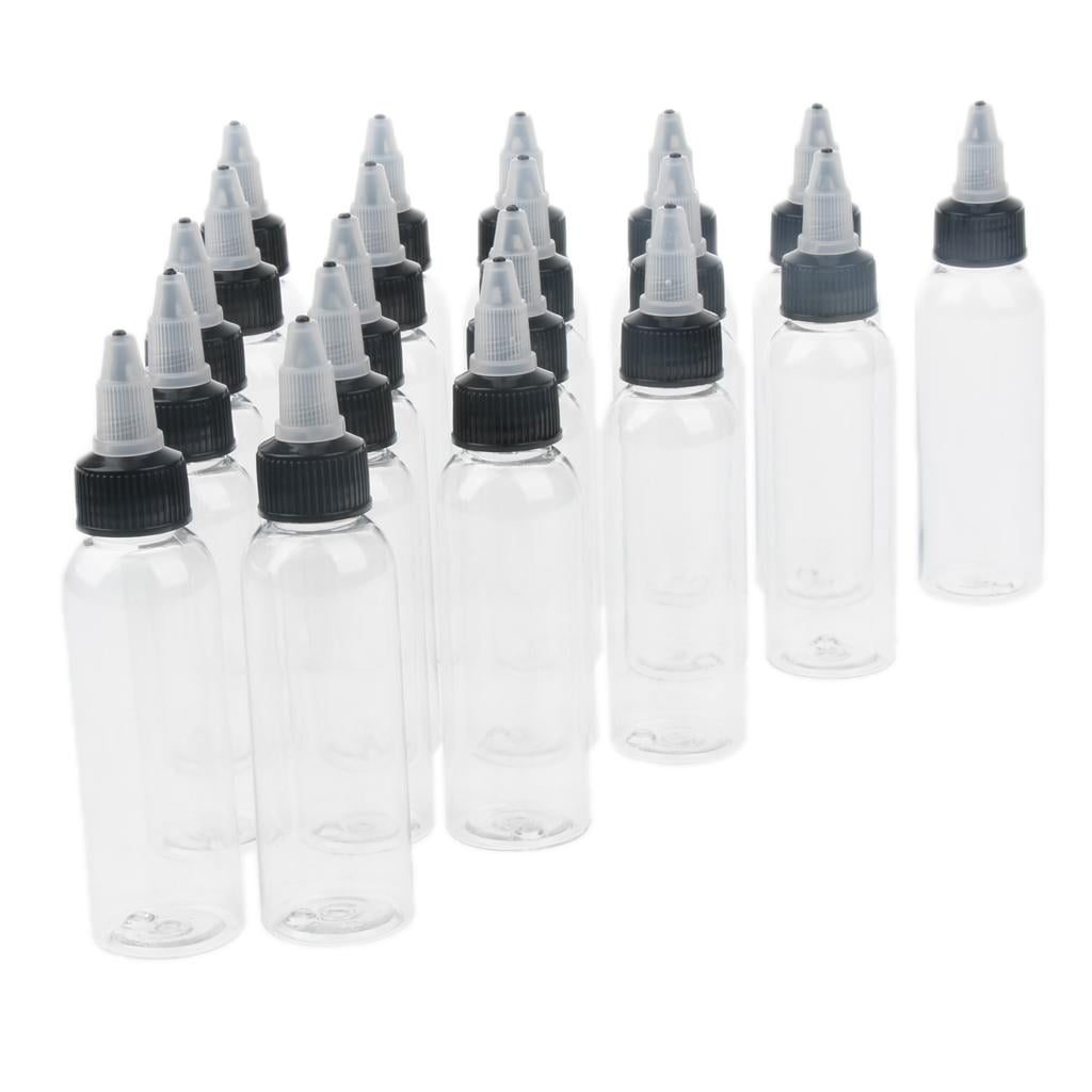 20 Pieces Natural 60ml Bottles w/ Twist Caps Good for Crafts - Walmart.com