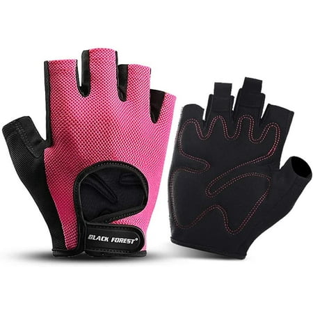 Padded Fingerless Workout Gloves for Women and Men Cooling Mesh ...