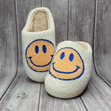 Smiley Face Slippers (Unisex), Slip Resistant, Slide-On House Shoes ...