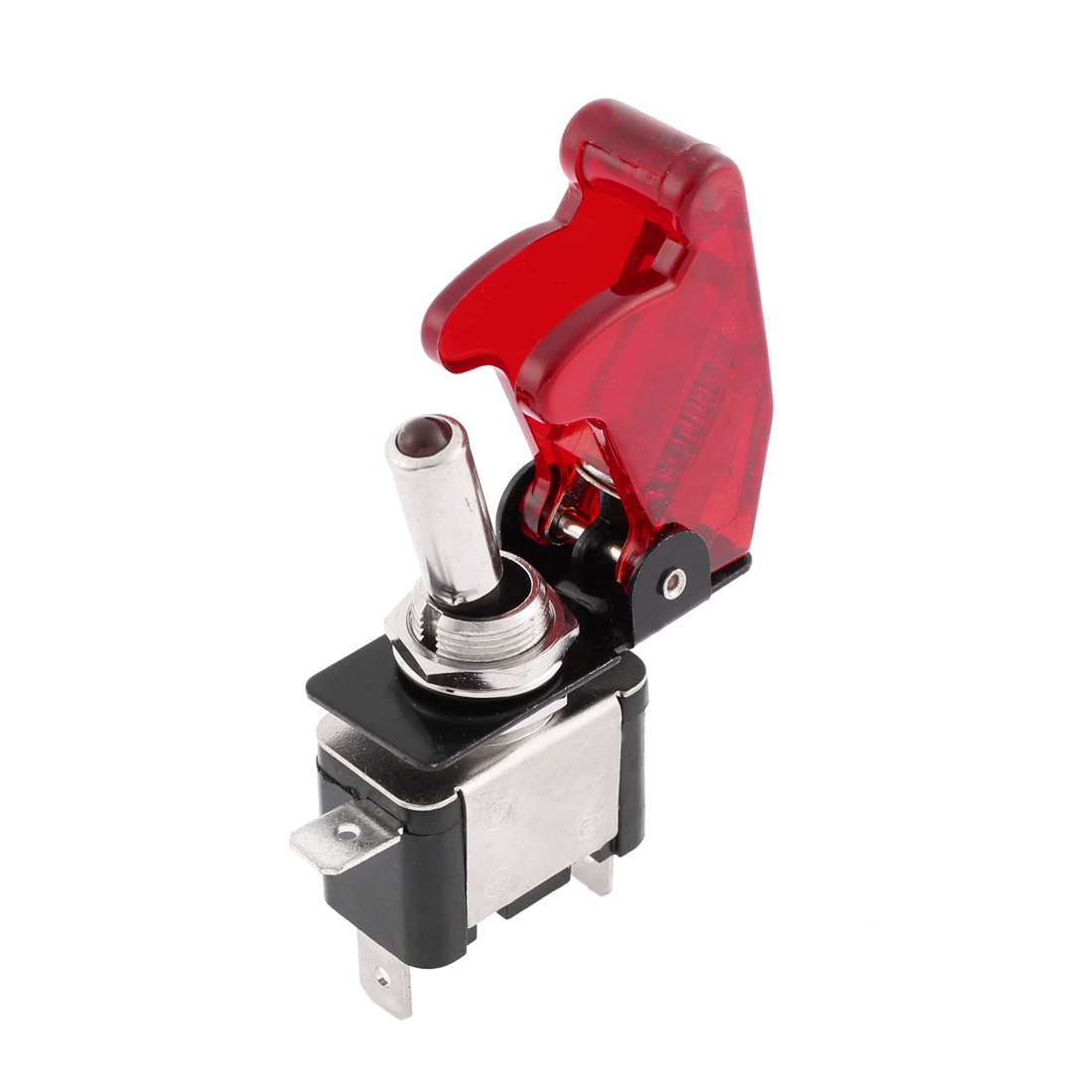 Unique Bargains Red Lighted Toggle Switch 12V 20A ON OFF Car Truck Coat ...
