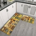 Walmart Coffee Kitchen Rugs 2 Piece Set, Non Skid, Washable, Microfiber ...